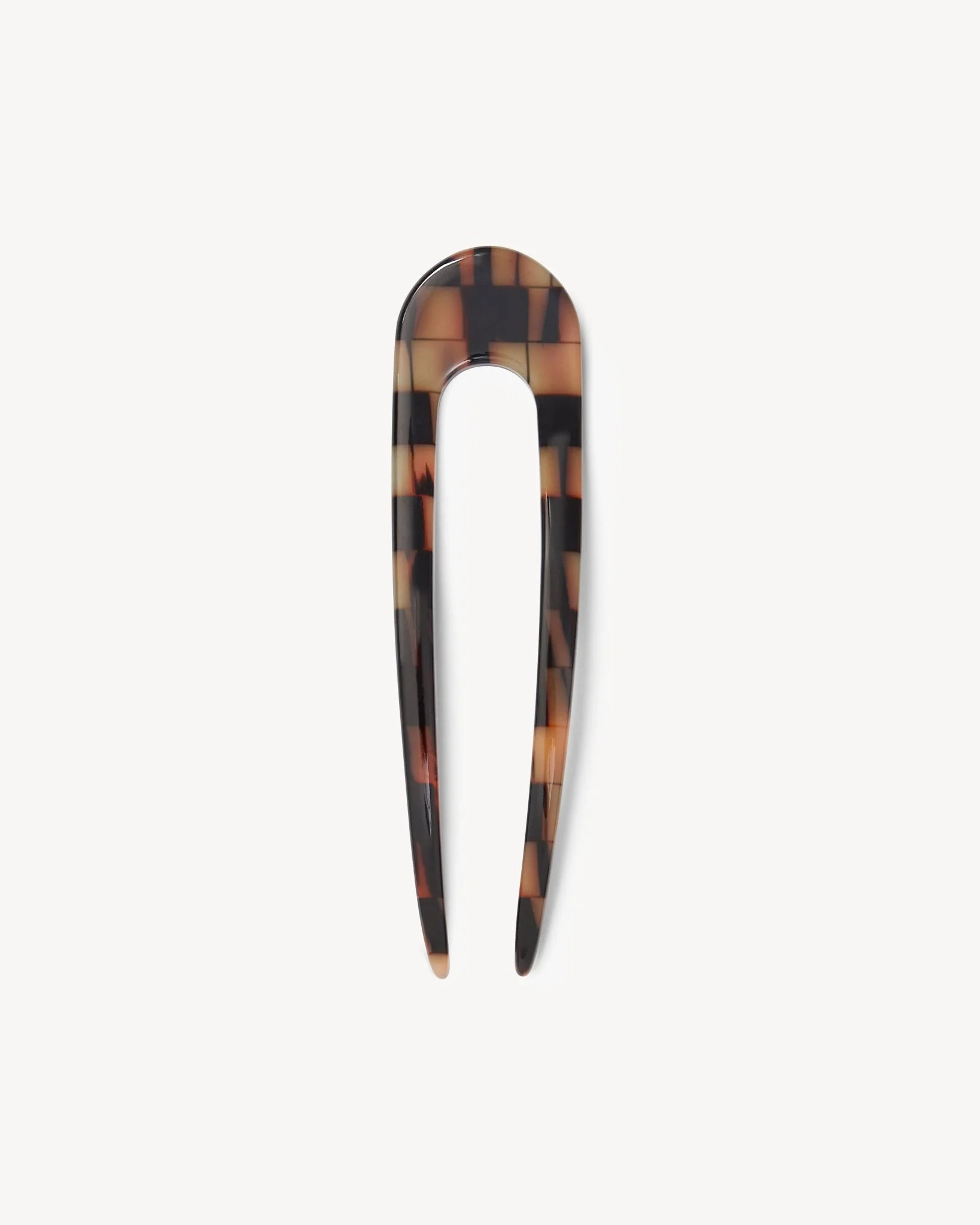 French Hair Pin In Blonde Checker - MACHETE